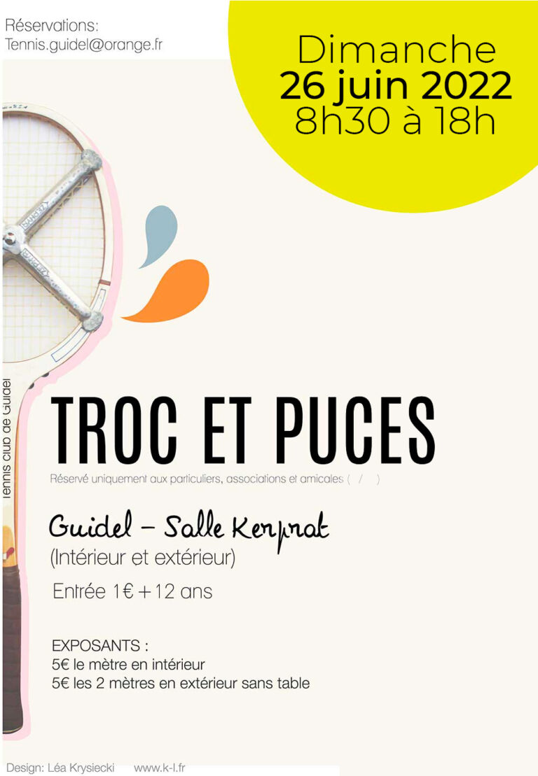 Troc et Puces été 2022 - Tennis club de Guidel